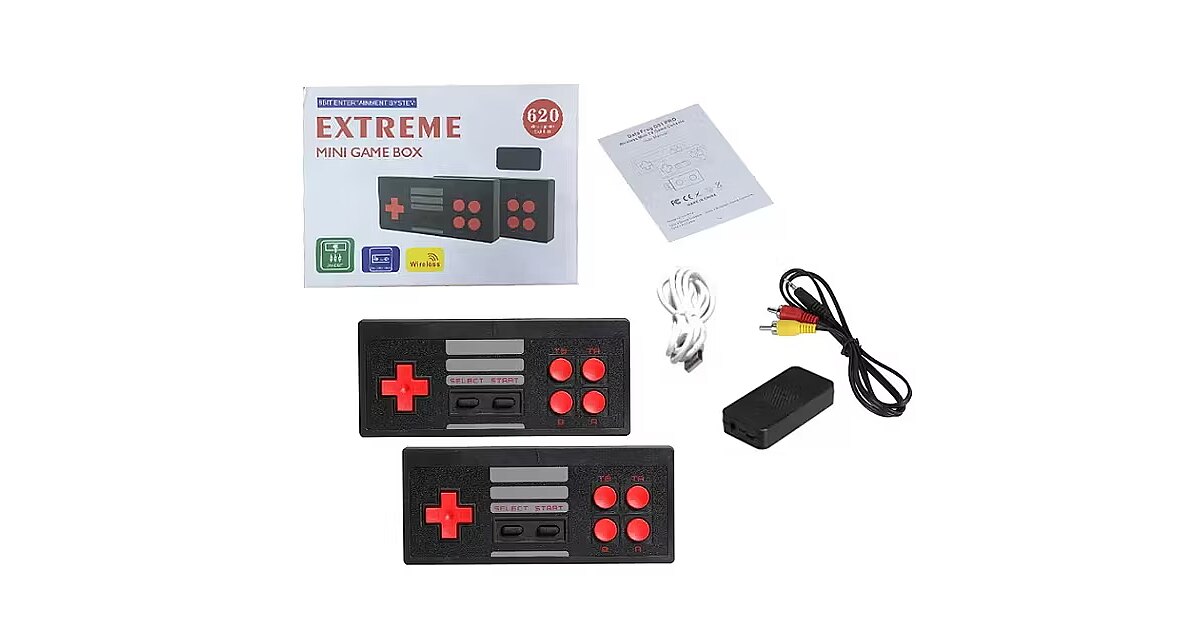RoGer EMX-40 Extreme Mini Game Box 620-in-1 Retro Video Game Console ...