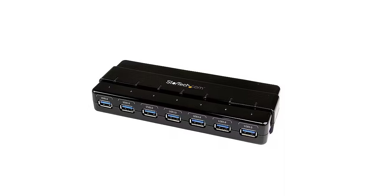 Startech 7 PORT USB 3.0 HUB W/ ADAPTER . (ST7300USB3B)